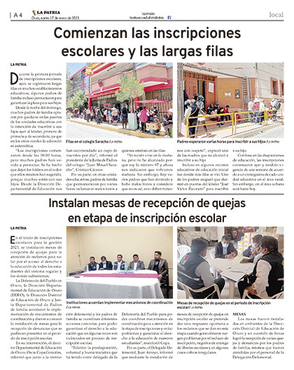 Instalan Mesas De Recepción De Quejas En Etapa De Inscripción Escolar